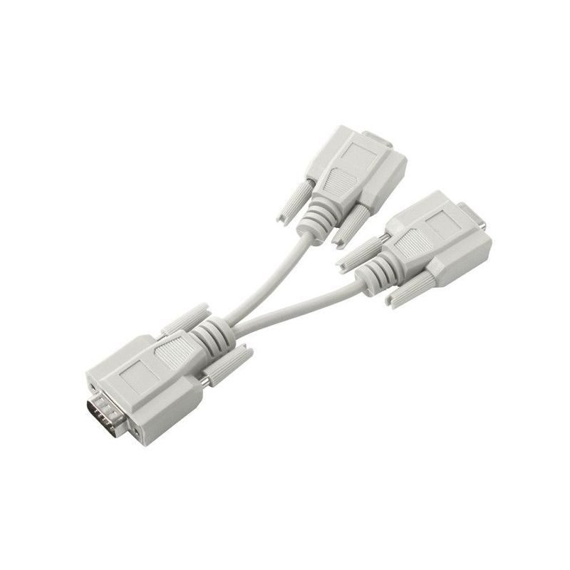 CABLE VGA TRES ENTRADAS 2 MACHOS 1 HEMBRA MANHATTAN COLOR GRIS DE 5 CM ...