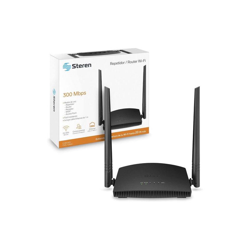 Router Steren Com-825 Wi-fi 300mbps 2.4ghz 20m De Cobertura