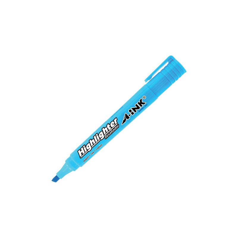 MARCATEXTOS A-INK AHM-AZ COLOR AZUL PAQ C/12 PIEZAS