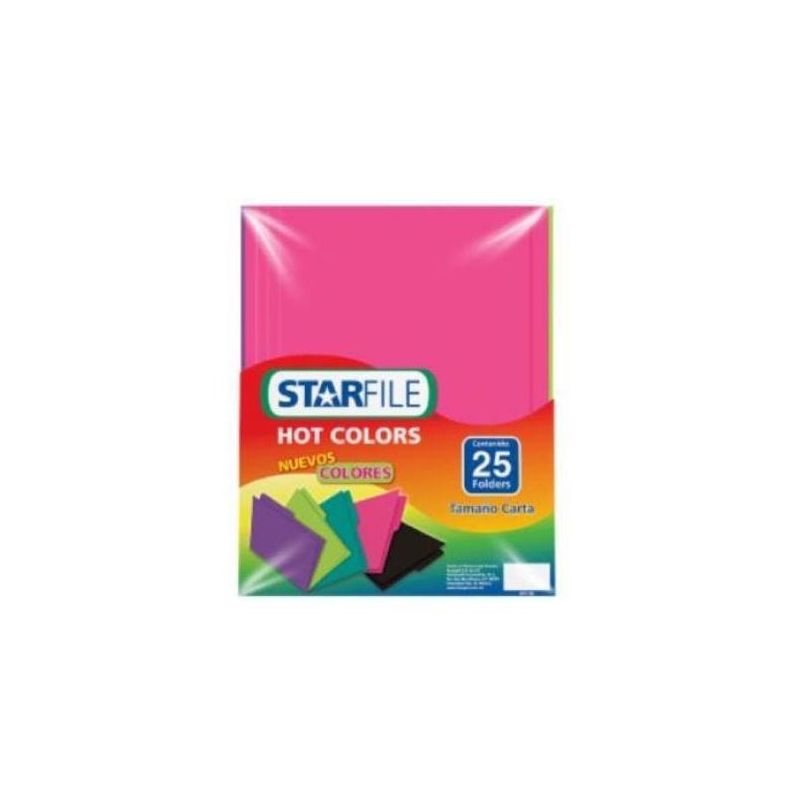 FOLDER StarFile Hot Colors PH0052 SURTIDOS CARTA 25 PIEZAS
